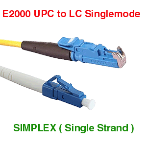 E2000 UPC to LC SM Simplex Fiber Optic Cables | RF Coax Cables and ...