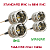 MINI BNC to BNC | RF Coax Cables and Fiber Optic Patch Cables