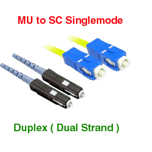 MU to SC DUPLEX SM | RF Coax Cables and Fiber Optic Patch Cables